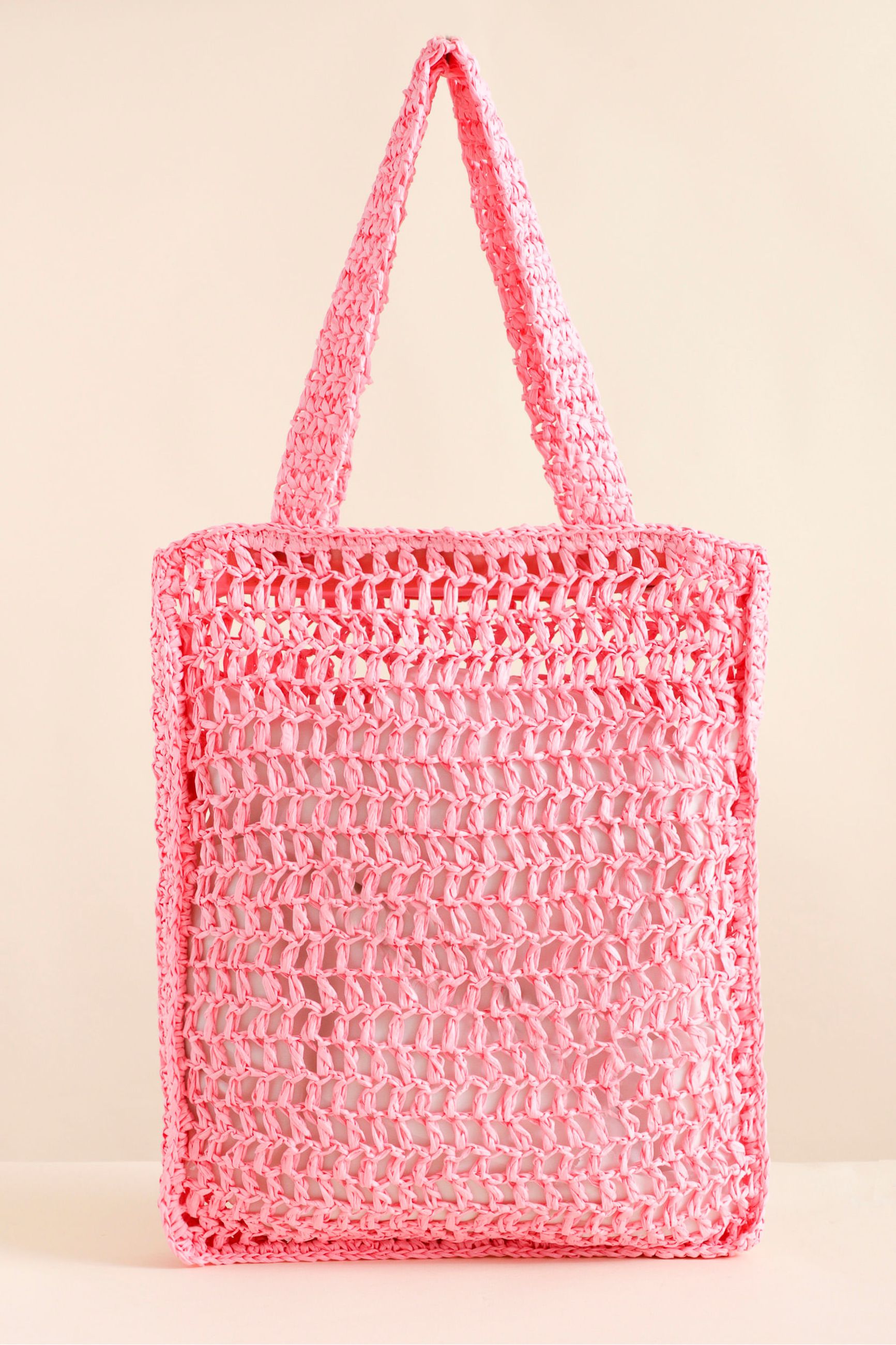 Bolsa Crochê ROSA - Mamô